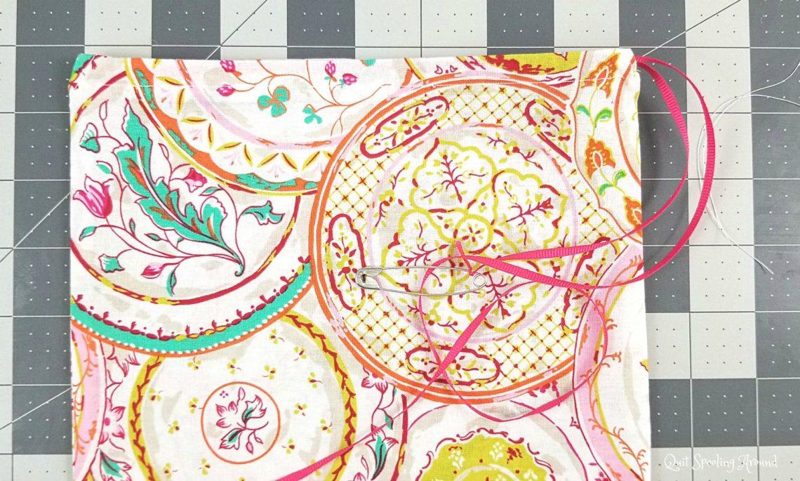 Easy Sew Cloth Drawstring Bag - Quit Spooling Around