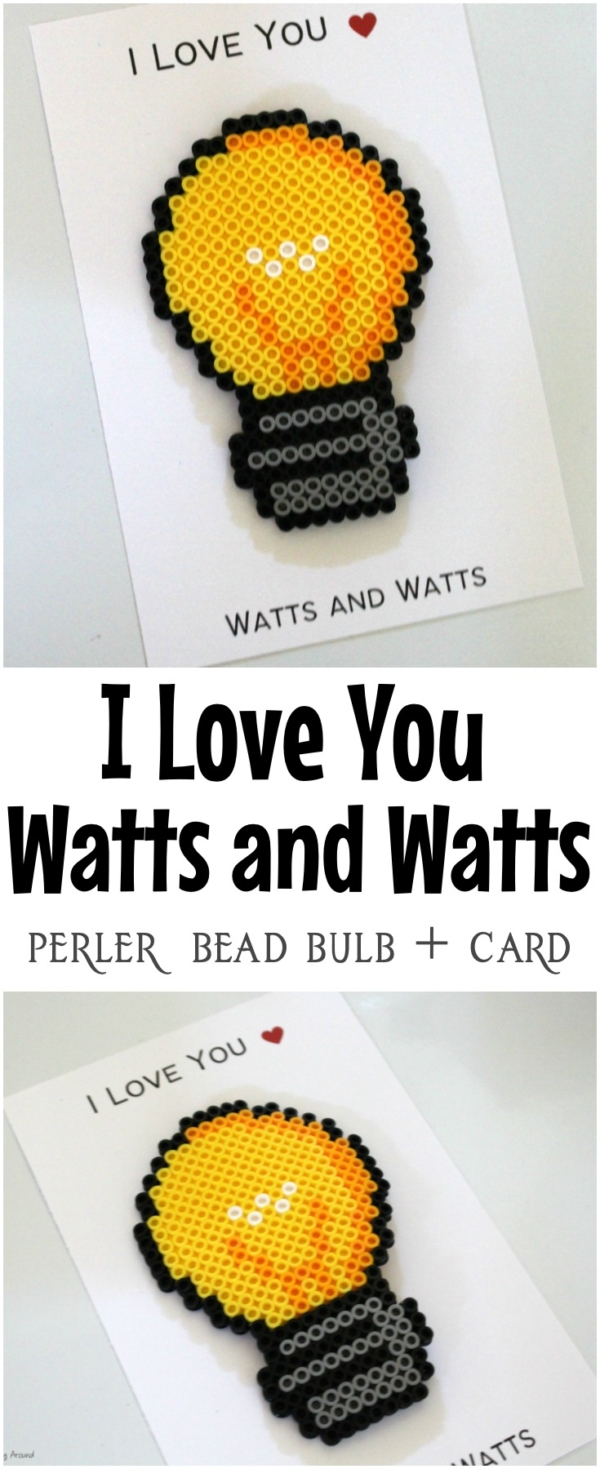 Lightbulb Perler Bead Project - Quit Spooling Around