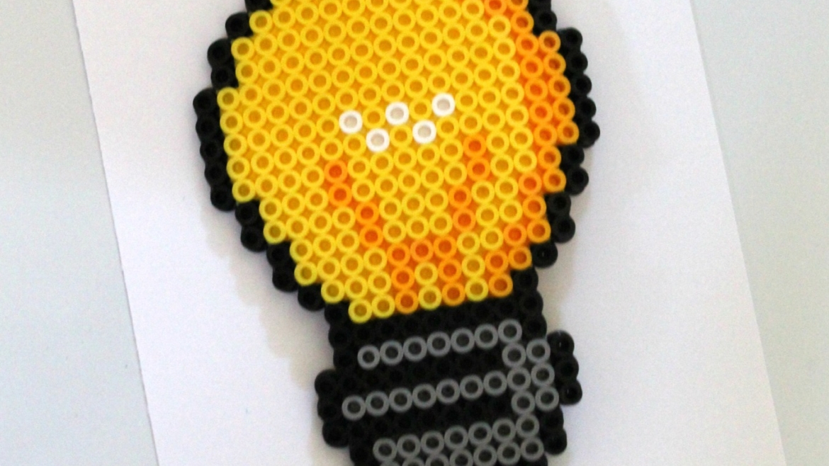 Lightbulb Perler Bead Project - Quit Spooling Around